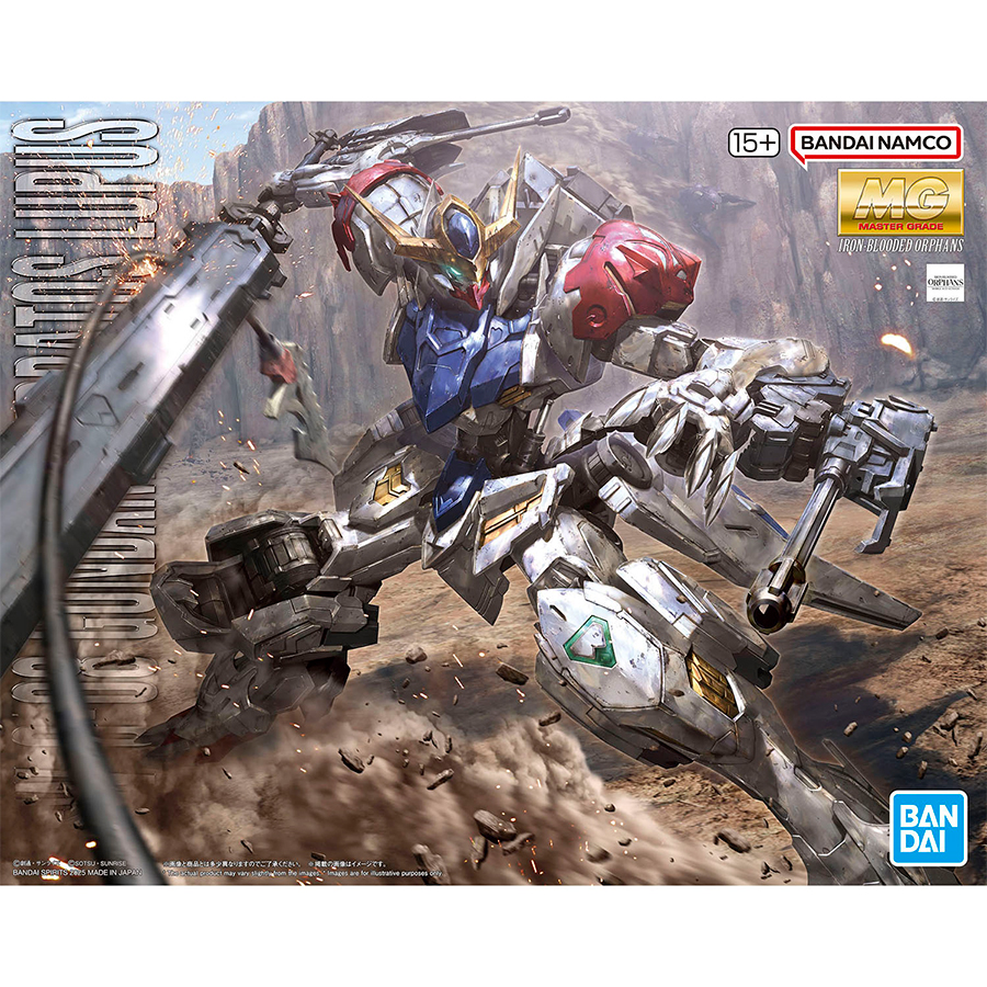 "MG Gundam Barbatos Lupus" and "Option Parts Set GUNPLA 18 (BUILD ...