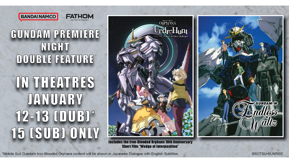 Upcoming launch of Gundam Premiere Night, a double Gundam feature film ...
