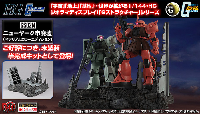 The RMS G Structure Mobile Suit Gundam [GS02M] New Yark City Ruins ...